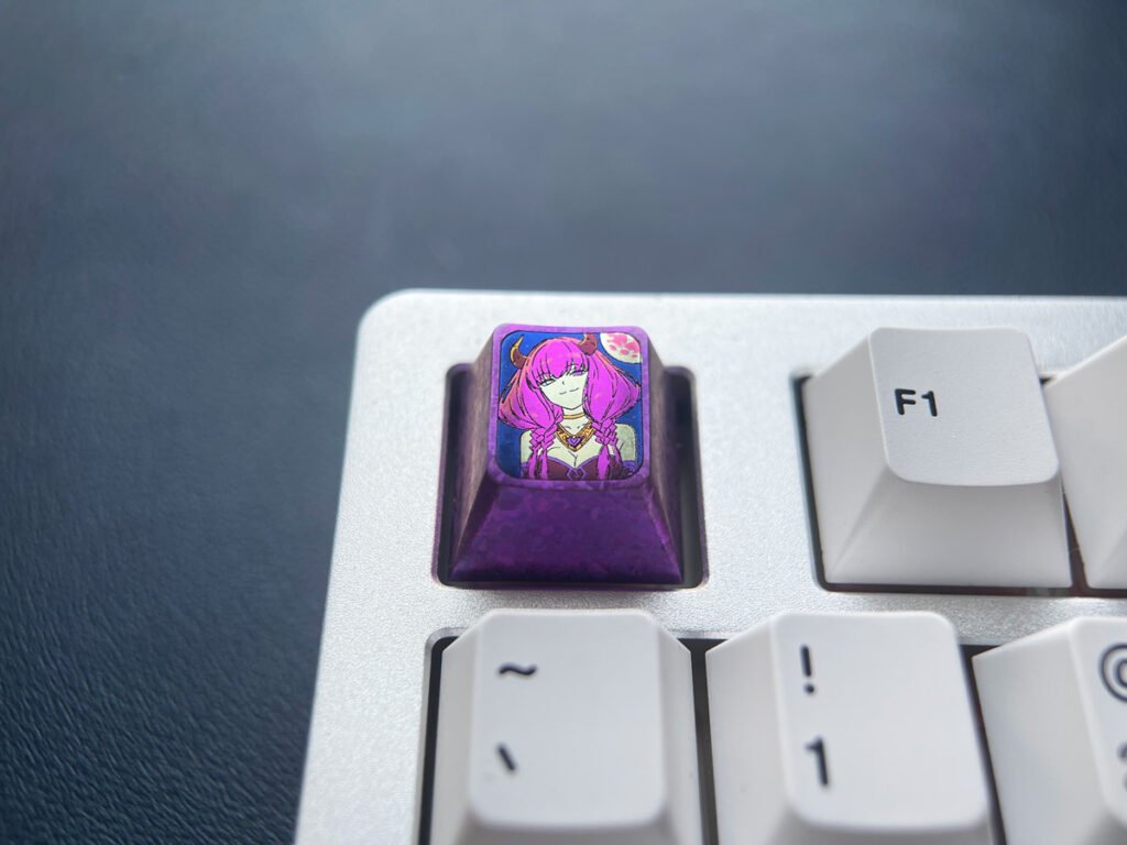 Aura Titanium Color Metal Keycaps 1U – TTKCAP