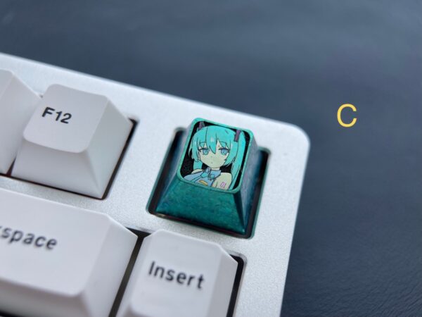 Hatsune Miku 1U Titanium Alloy Colored Keycaps 2nd Generation – TTKCAP