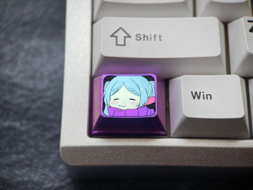 Frieren Ctrl or Alt Titanium Ice Crystal Keycap 1.25U – TTKCAP