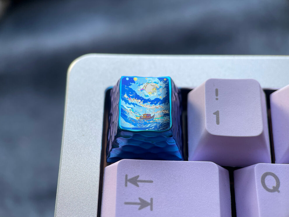 Ocean Wave Side Hand-carved Keycaps – TTKCAP