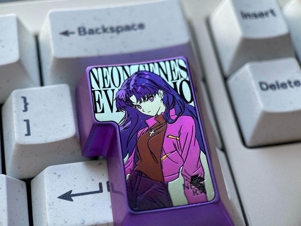 Katsuragi Misato ISO Enter Artisan Titanium Keycaps – TTKCAP