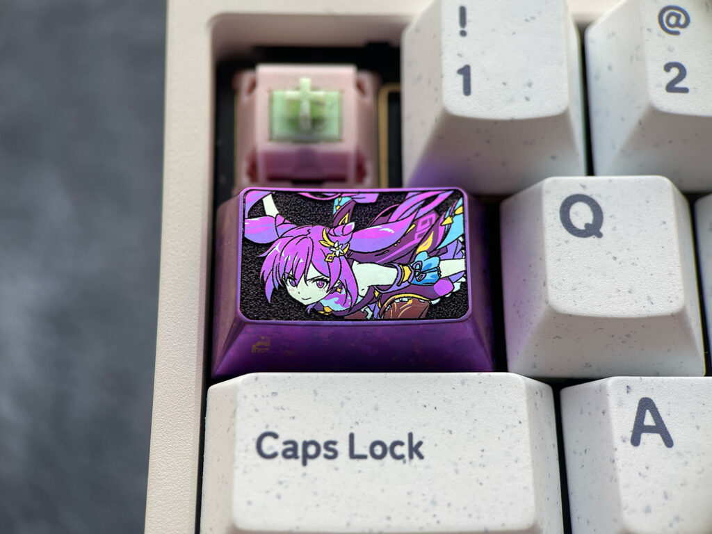 Keqing 1.5U Tab Artisan Titanium Keycaps – TTKCAP