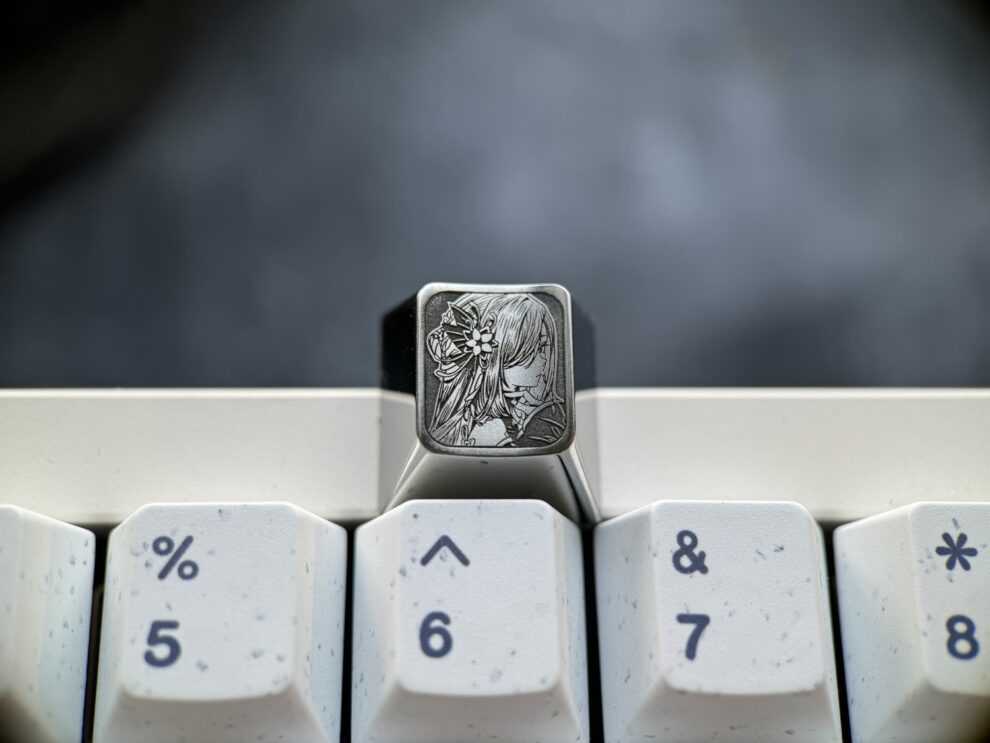 Shenhe Finely Engraved Titanium Keycaps – TTKCAP