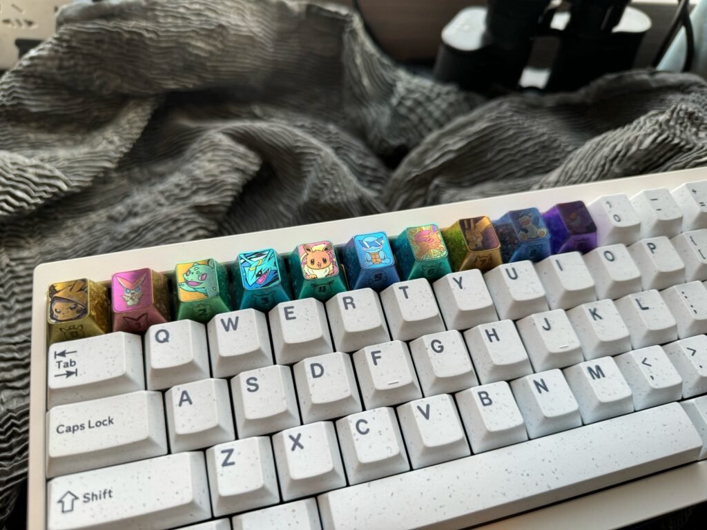 Pokémon Number Series titanium keycaps. – TTKCAP