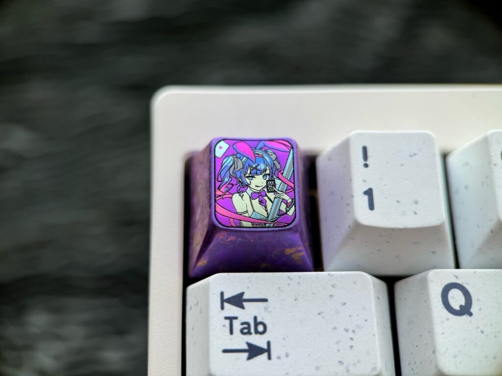 Hatsune Miku Rabbit Hole Titanium Keycaps – TTKCAP