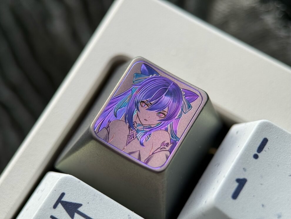 Keqing Hand-carved keycaps – TTKCAP
