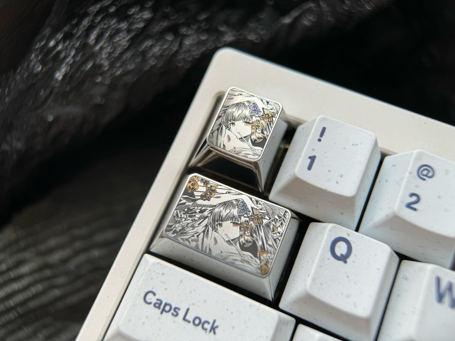 Kamisato Ayaka Precision Engraved Pointillism Keycaps – TTKCAP