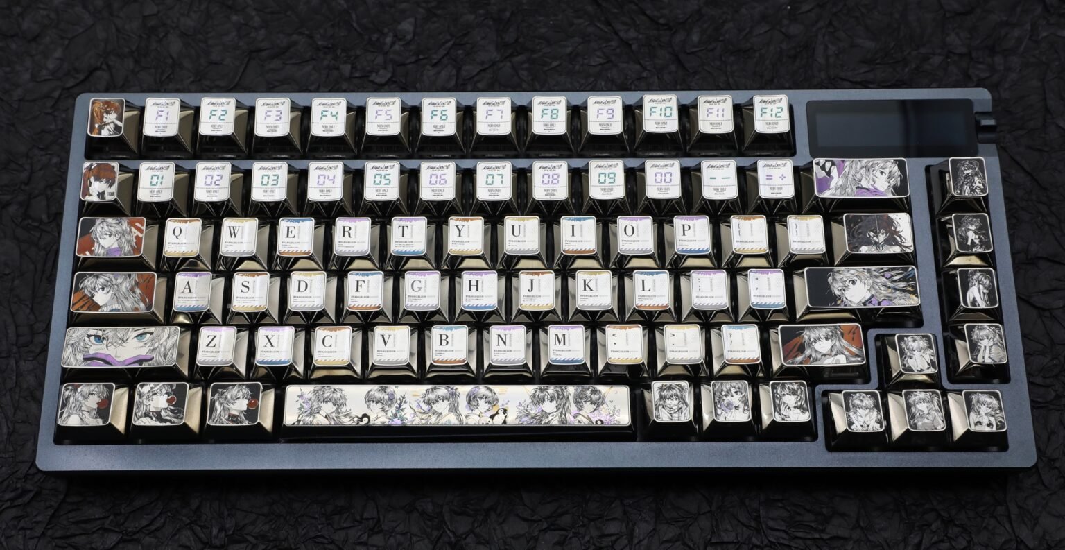 Asuka 81-key Precision Engraved Titanium Keycap Set – 59 – TTKCAP